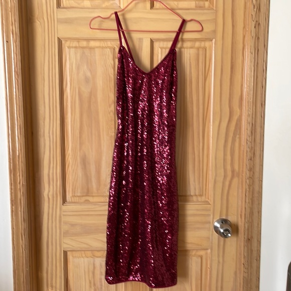 SHEIN | Dresses | Small Red Sparkling Dress | Poshmark